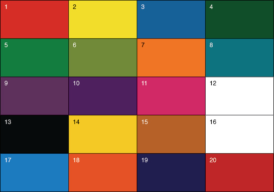 Dala Glass Glaze - Colour Charts - Products - Art & Office